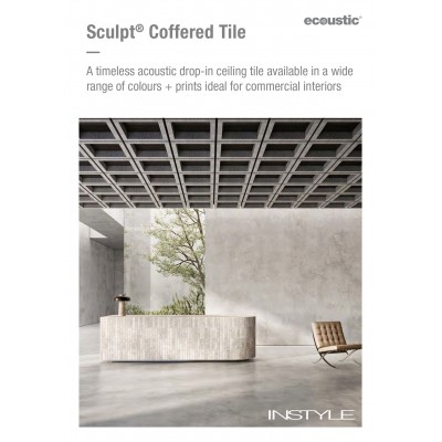 Ecoustic Ceiling Tile | SCULPT COFFERED
